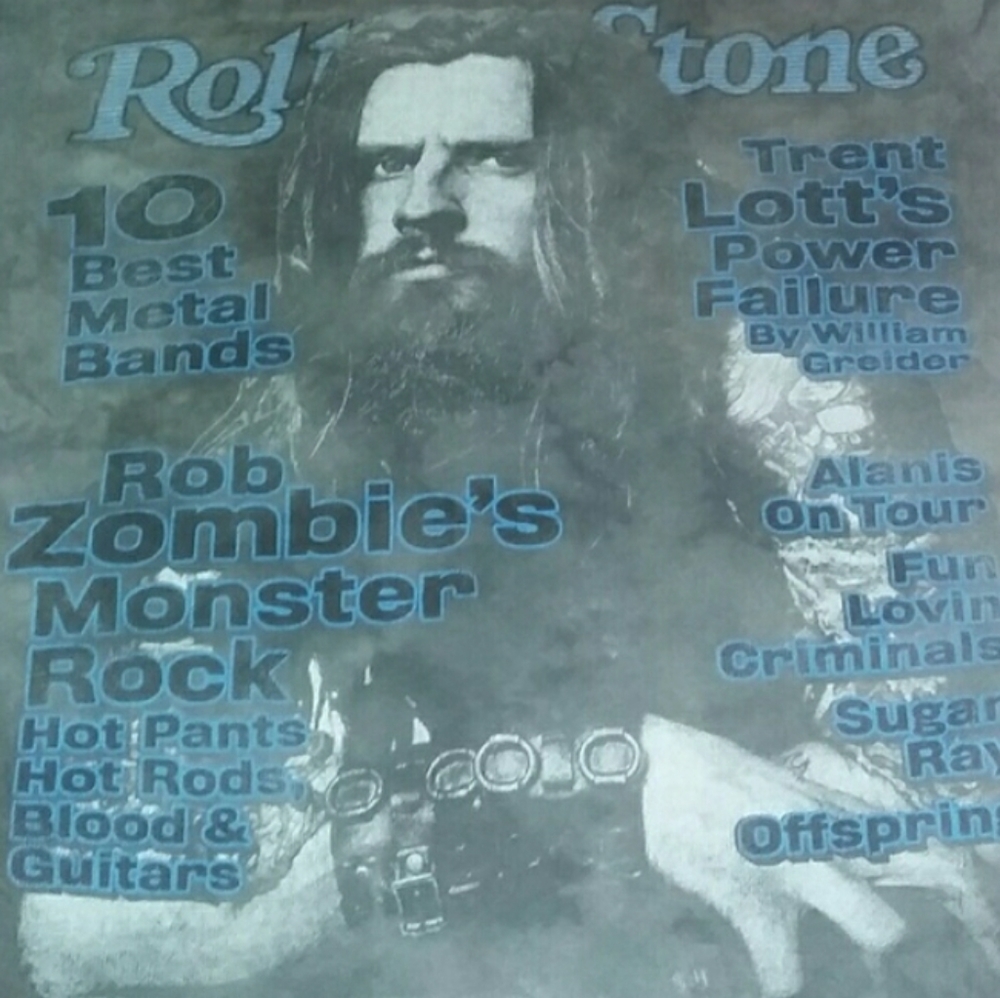 Rob Zombie Rolling Stone Magazine Vintage Shirt Rock … - Gem
